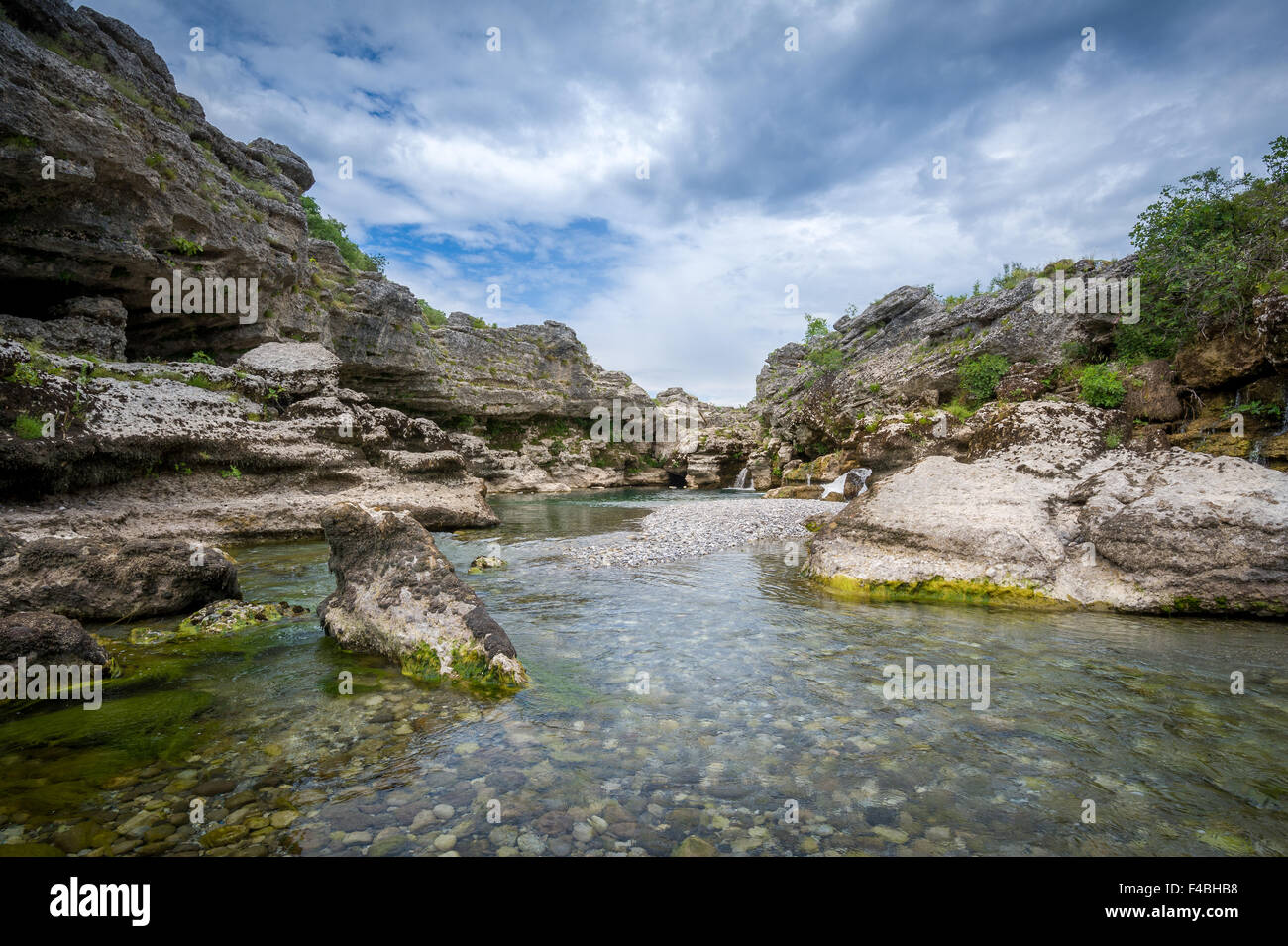 Cijevna river waterfall hi-res stock photography and images - Alamy