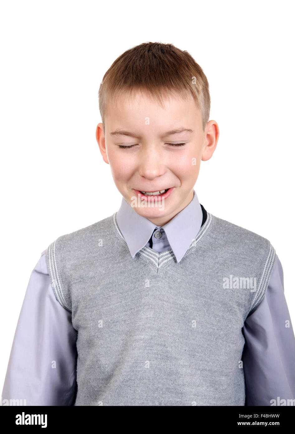 Sad school boy hi-res stock photography and images - Alamy