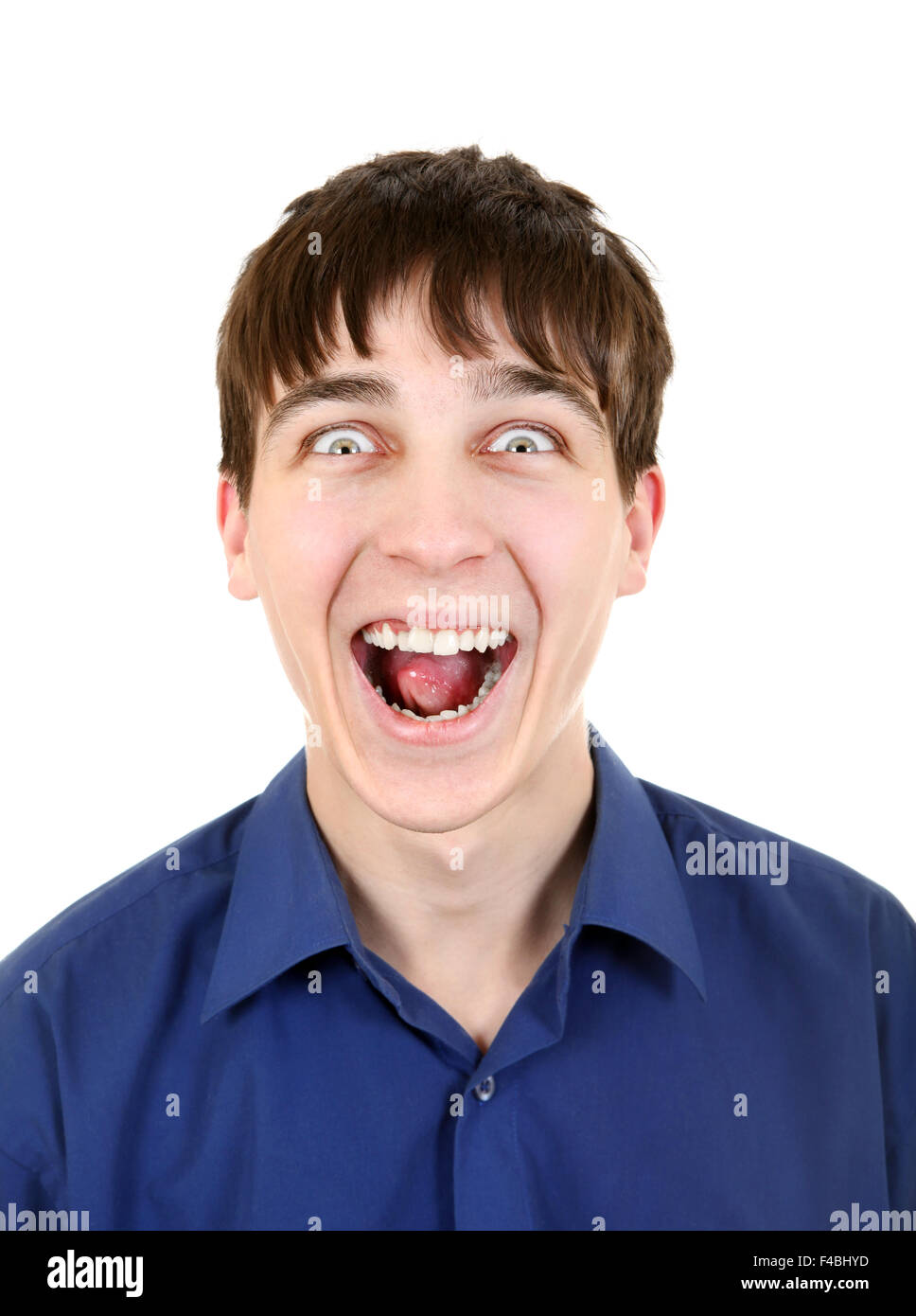 Yell surprised hi-res stock photography and images - Alamy