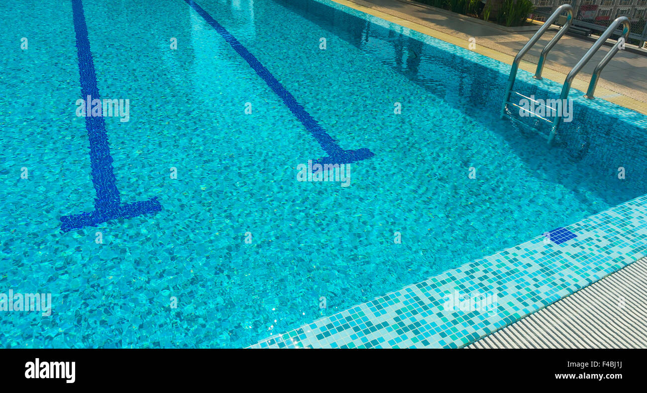 Line of swimming pool Stock Photo - Alamy