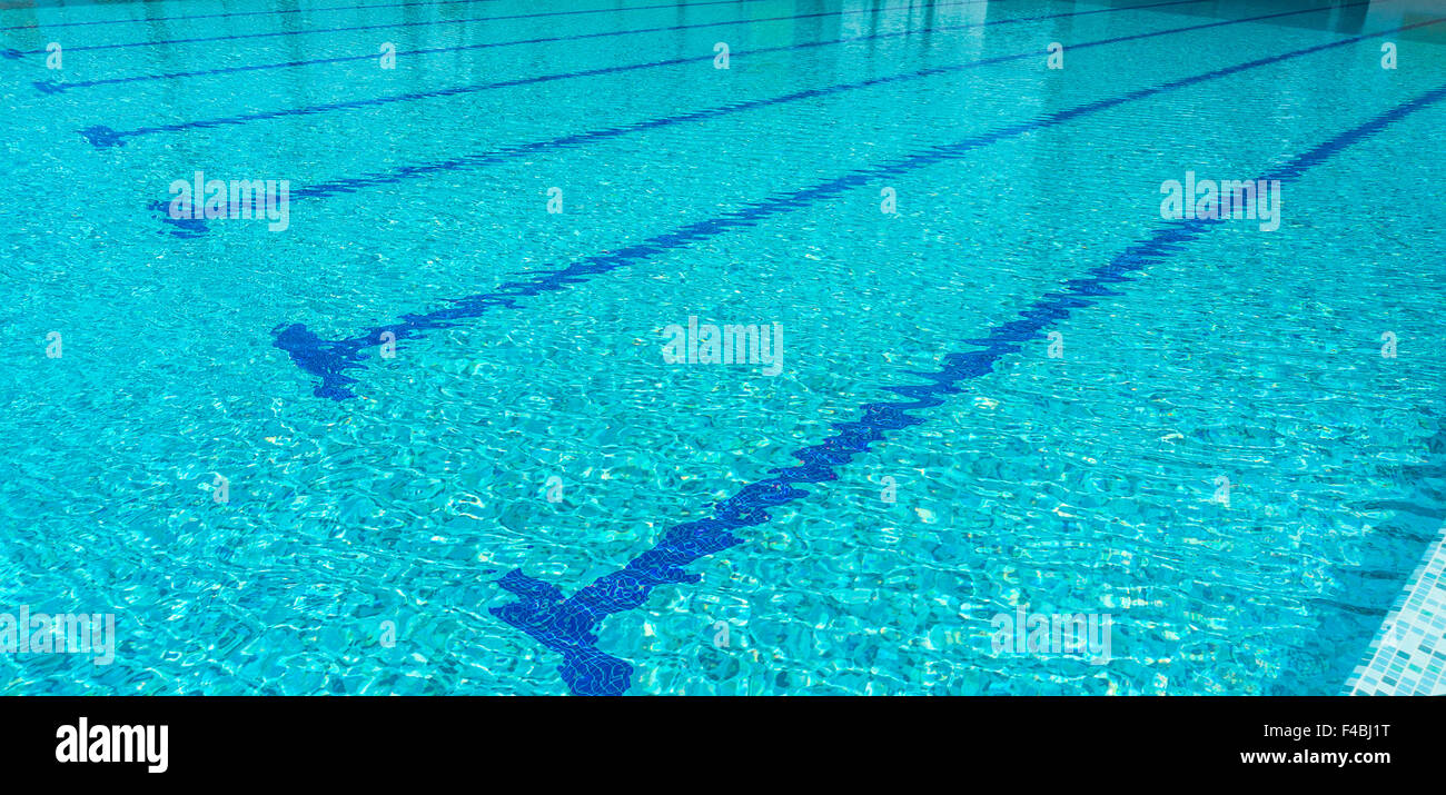Line of swimming pool Stock Photo - Alamy