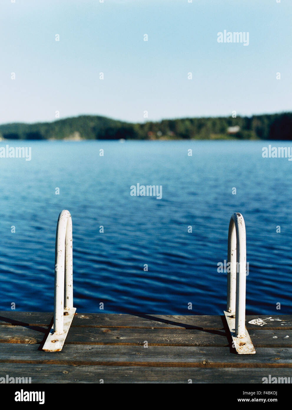 Jetty with steps down to the water Stock Photo - Alamy