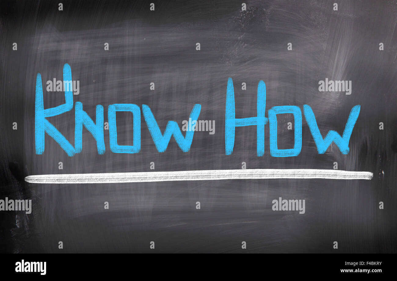 Know How Concept Stock Photo - Alamy