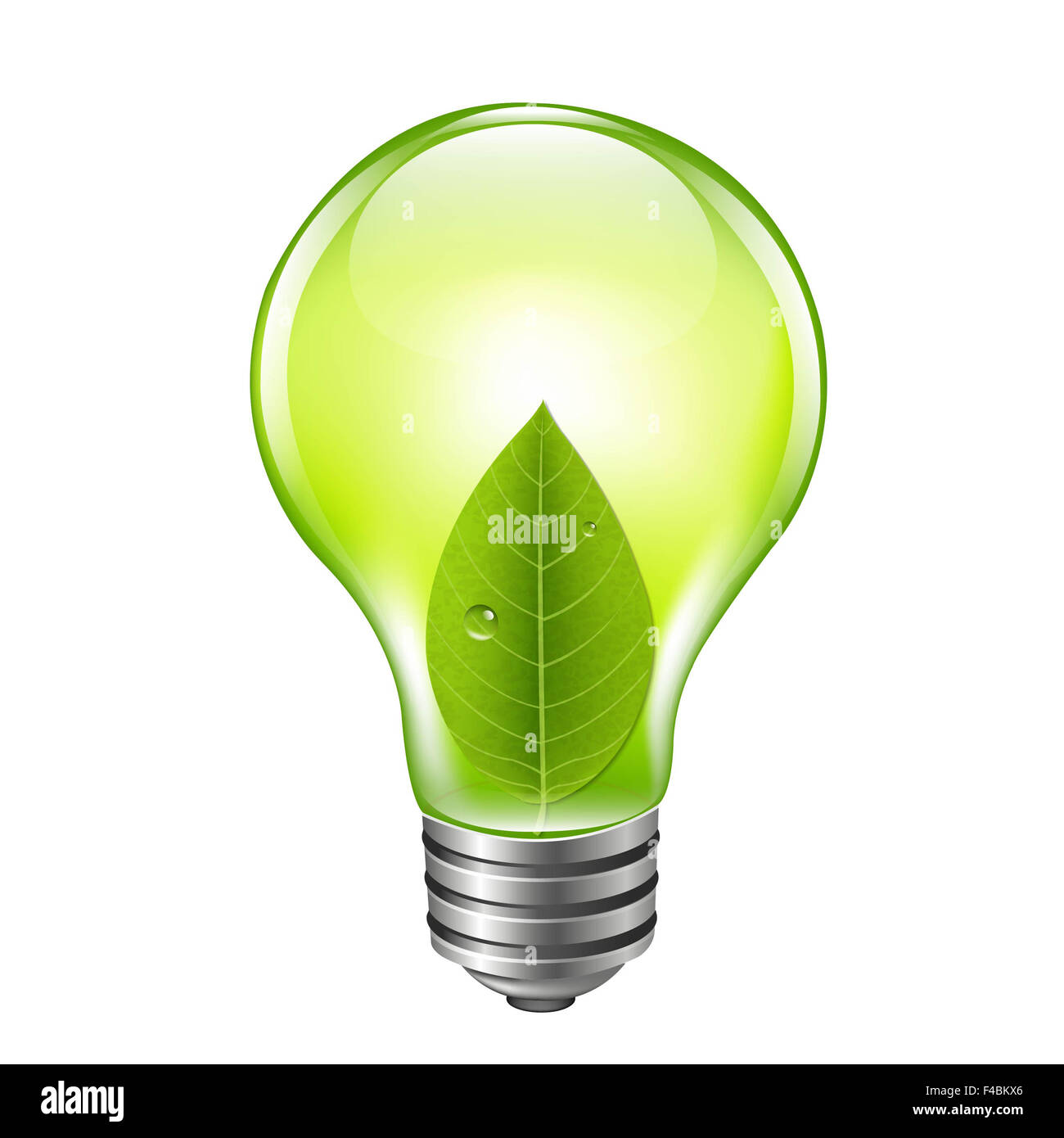 Eco Green Bulb Stock Photo - Alamy