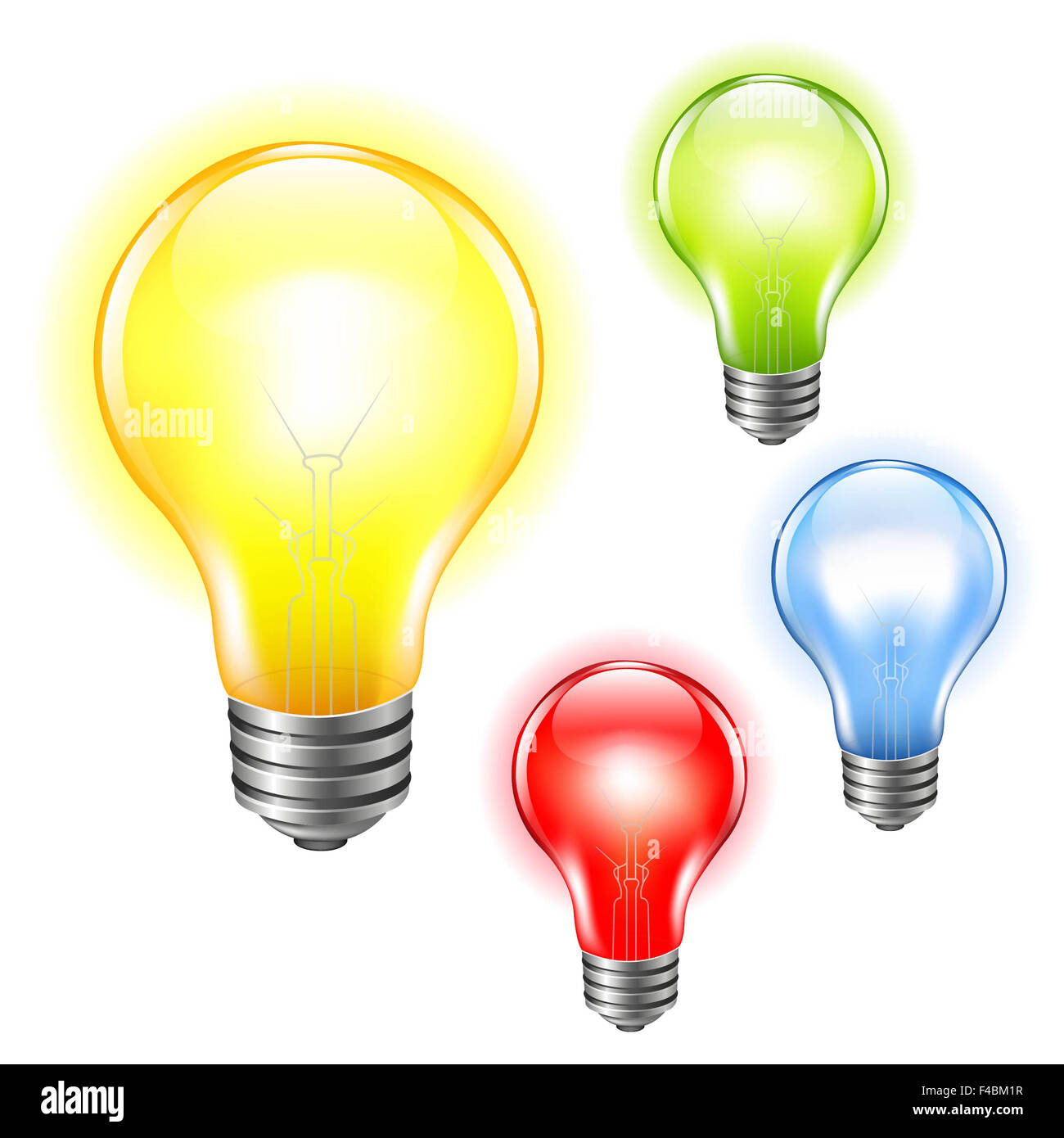 Color Bulbs Set Stock Photo - Alamy