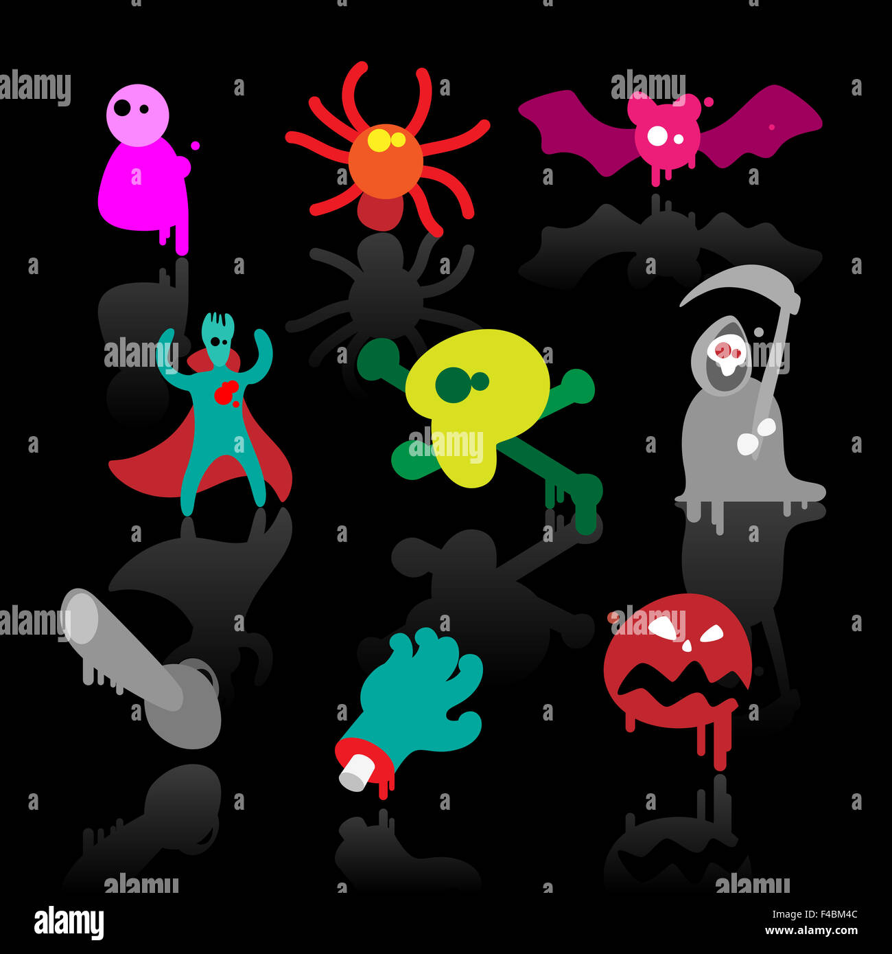 Horror icons hi-res stock photography and images - Alamy