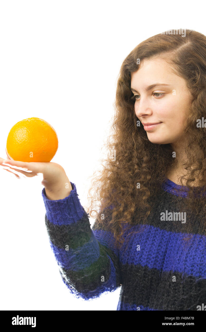 Orange girl hi-res stock photography and images - Alamy