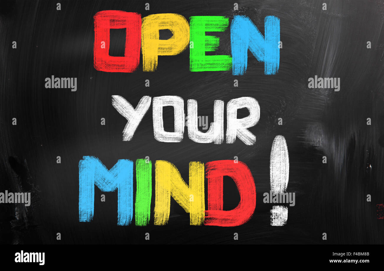 Open Your Mind Concept Stock Photo - Alamy