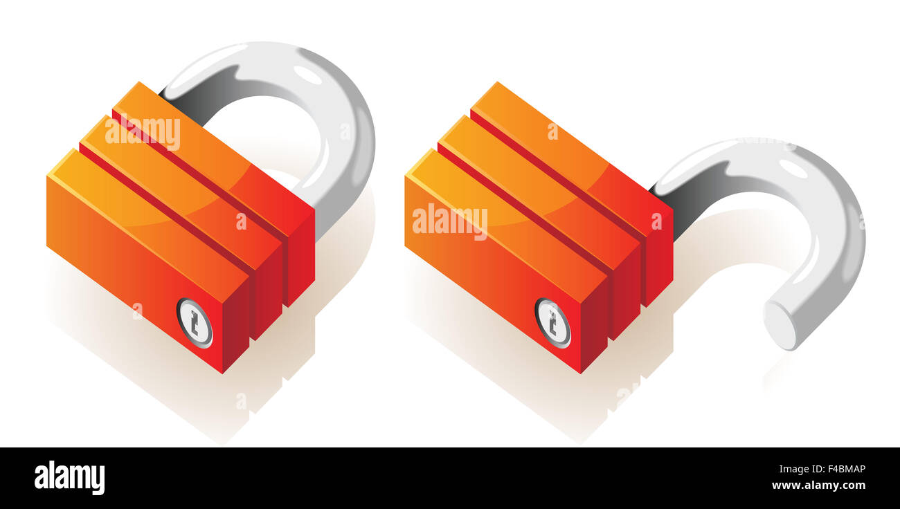 Locks Cut Out Stock Images & Pictures - Alamy