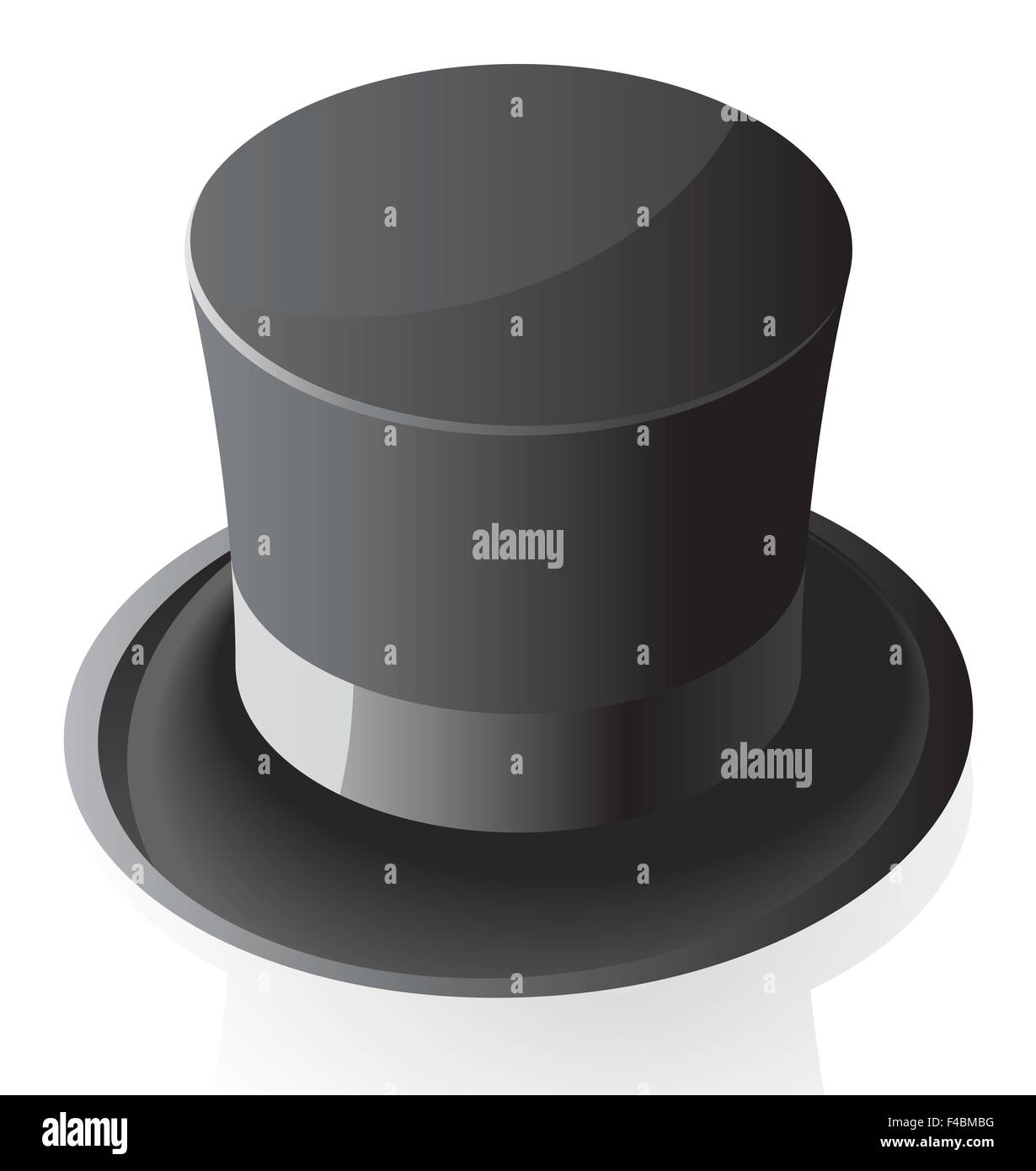 Isometric icon of top hat Stock Photo - Alamy