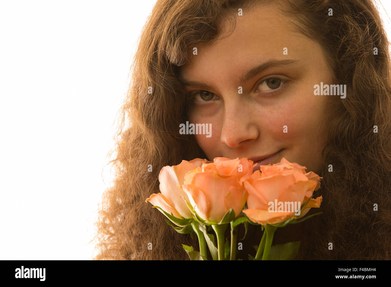 Girl Roses High Resolution Stock Photography and Images - Alamy