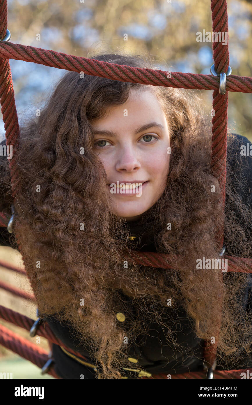 girl in a net 6 Stock Photo - Alamy
