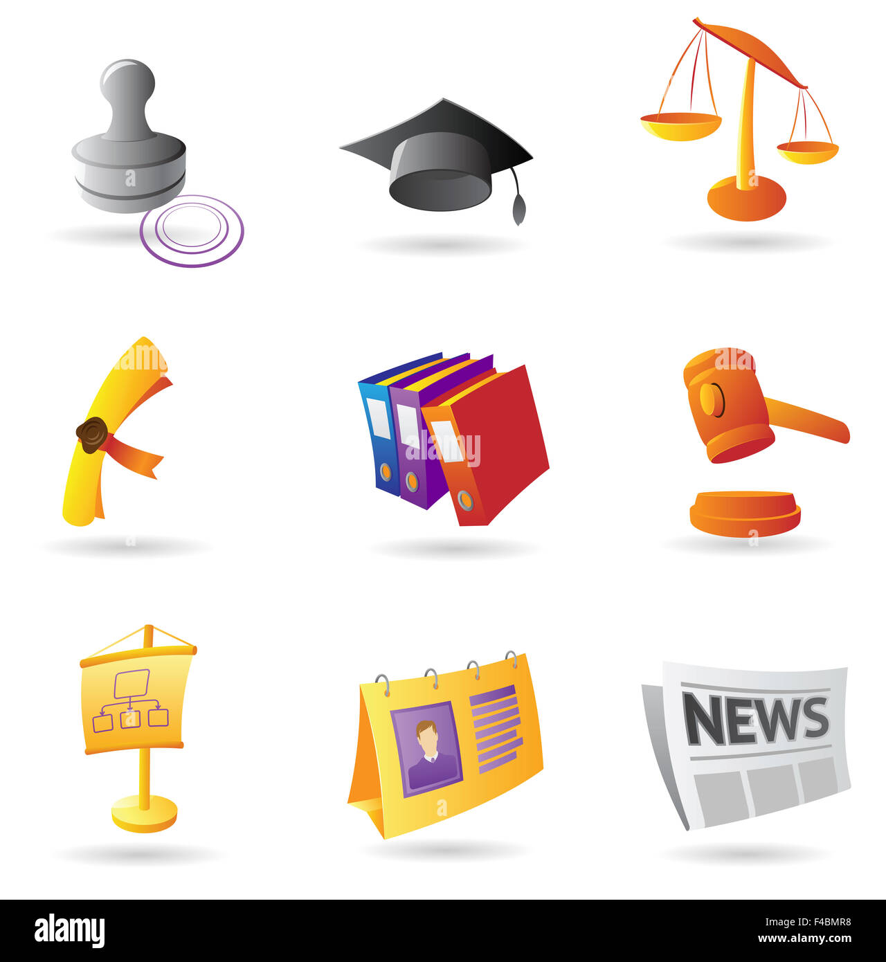 Icons for business Stock Photo - Alamy