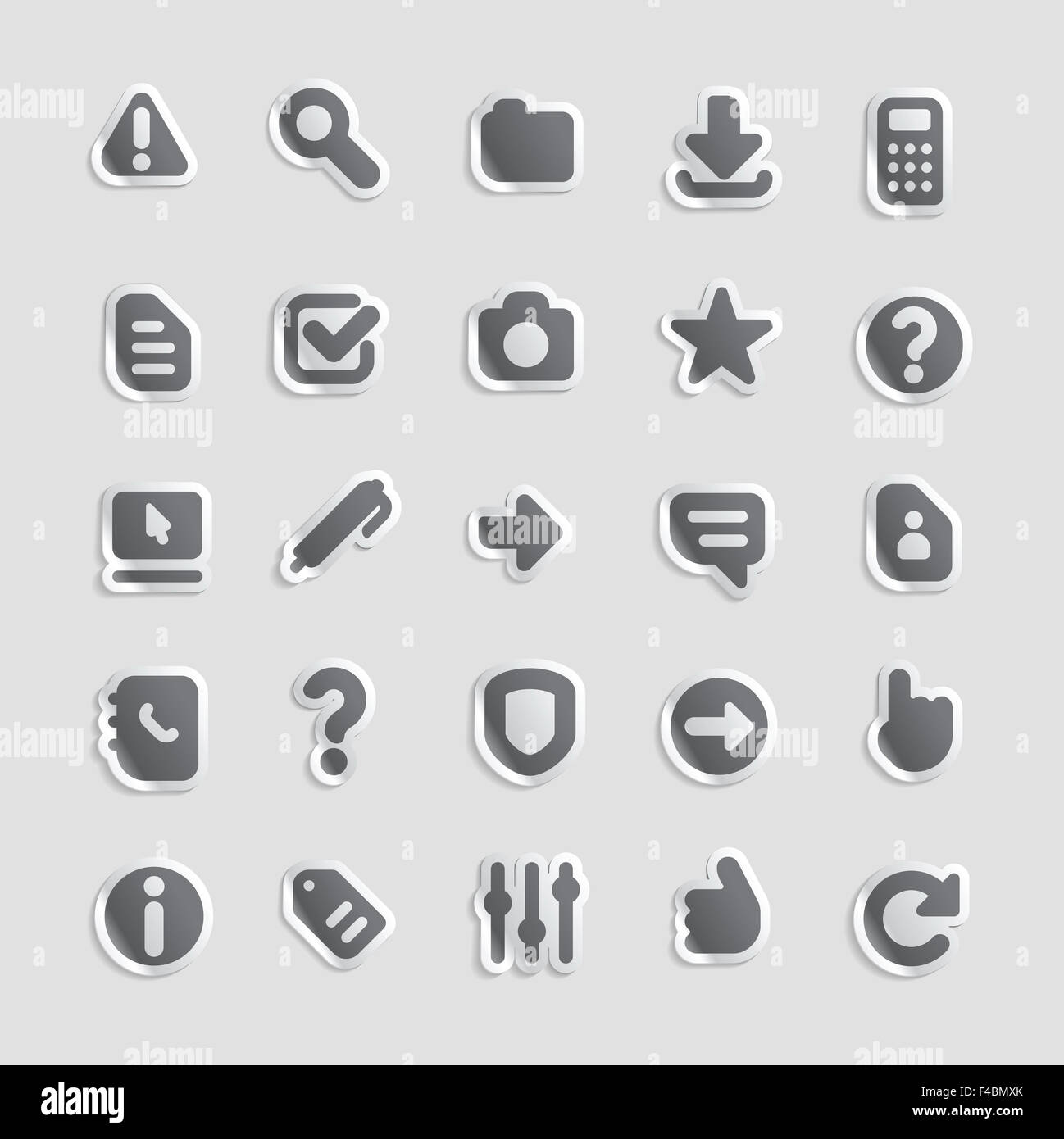 Sticker icons for interface Stock Photo - Alamy Sticker icons for interface Stock Photo - Alamy