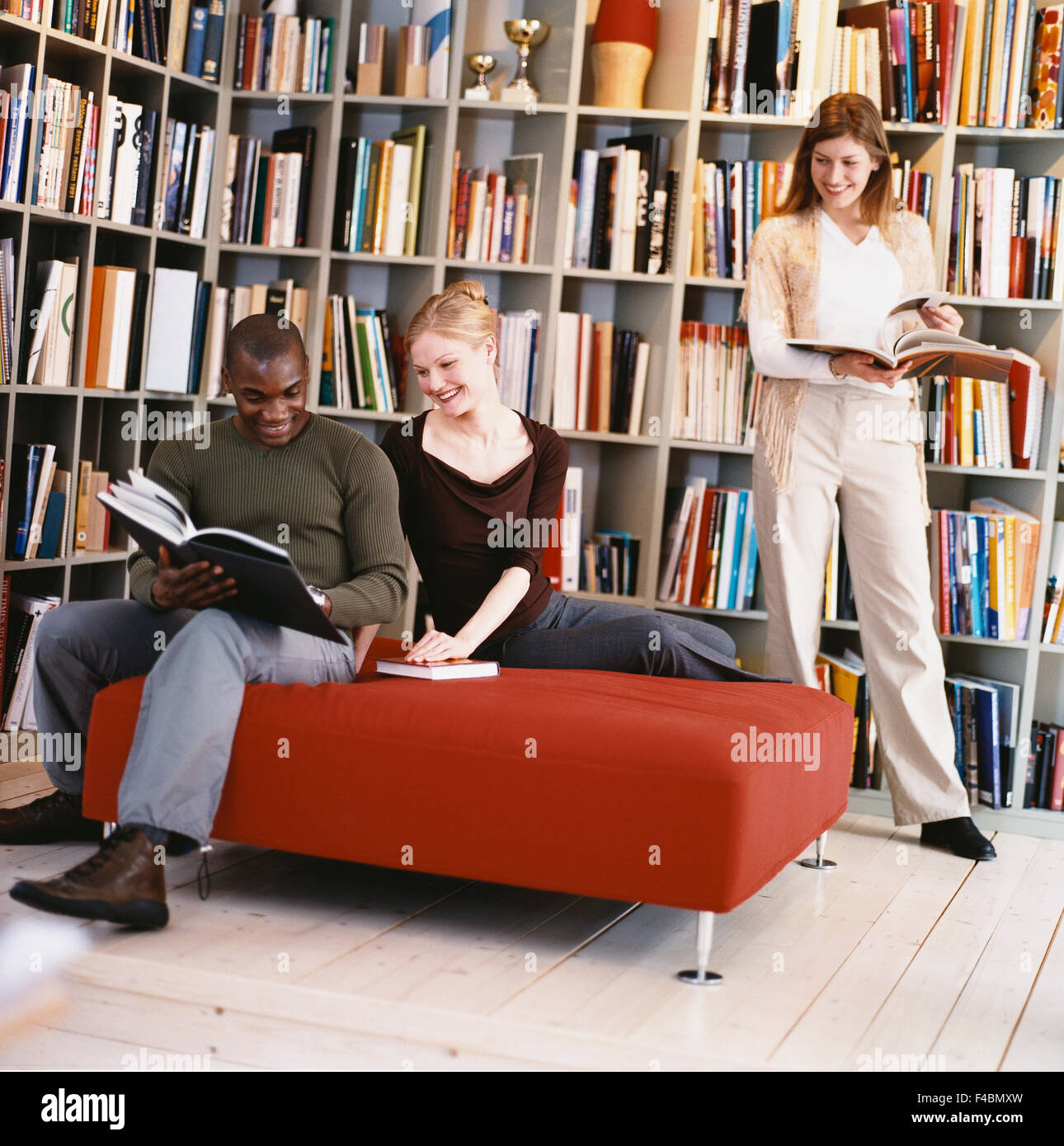 book color image dark skin diversity education friends library man medium group of people ...