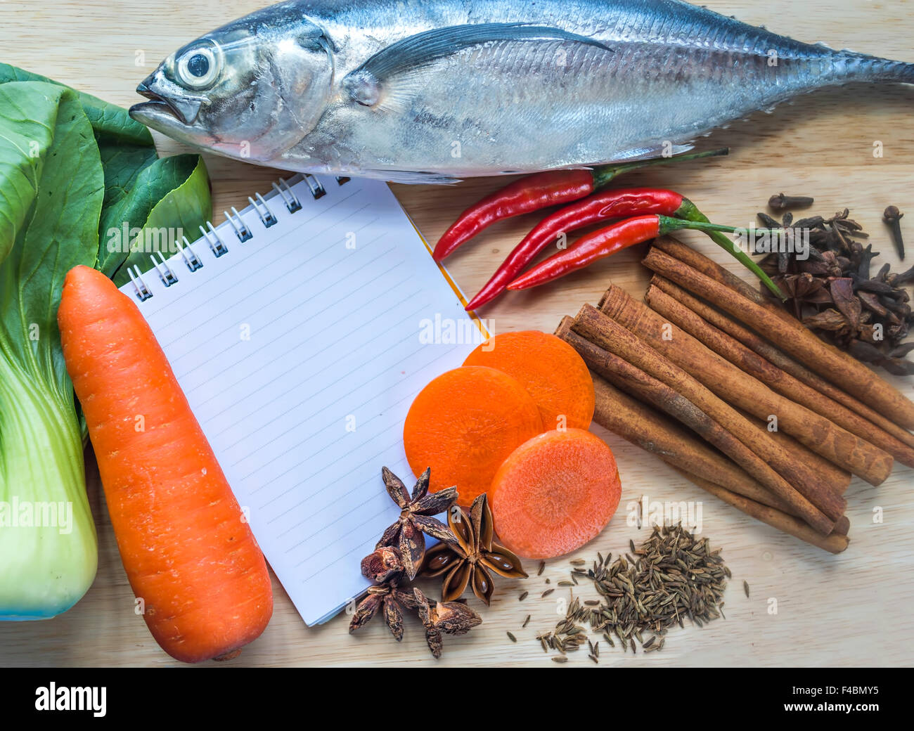 Note for recipe Stock Photo - Alamy