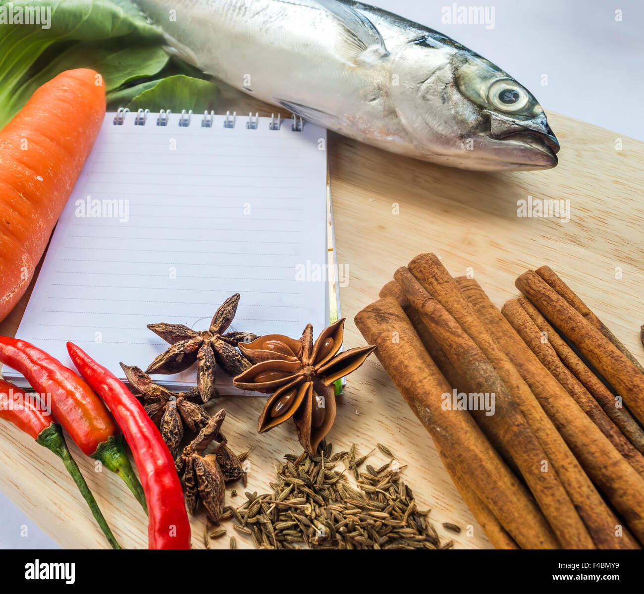 Note for recipe Stock Photo - Alamy