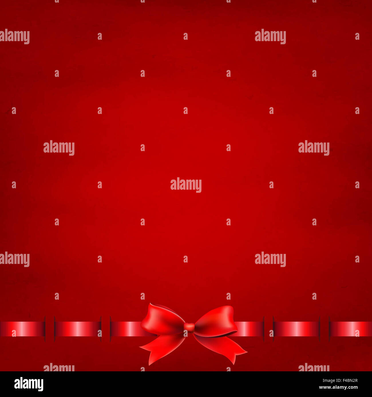Red Background With Red Ribbon Stock Photo - Alamy