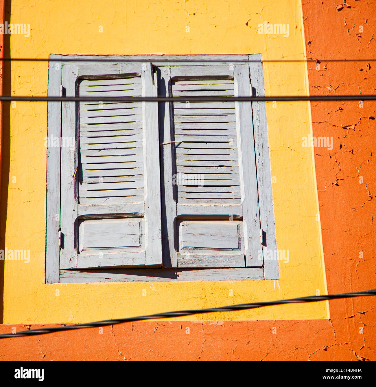 window in morocco africa and old construction wal brick historical ...