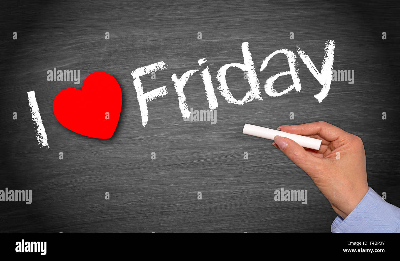 I love Friday Stock Photo - Alamy