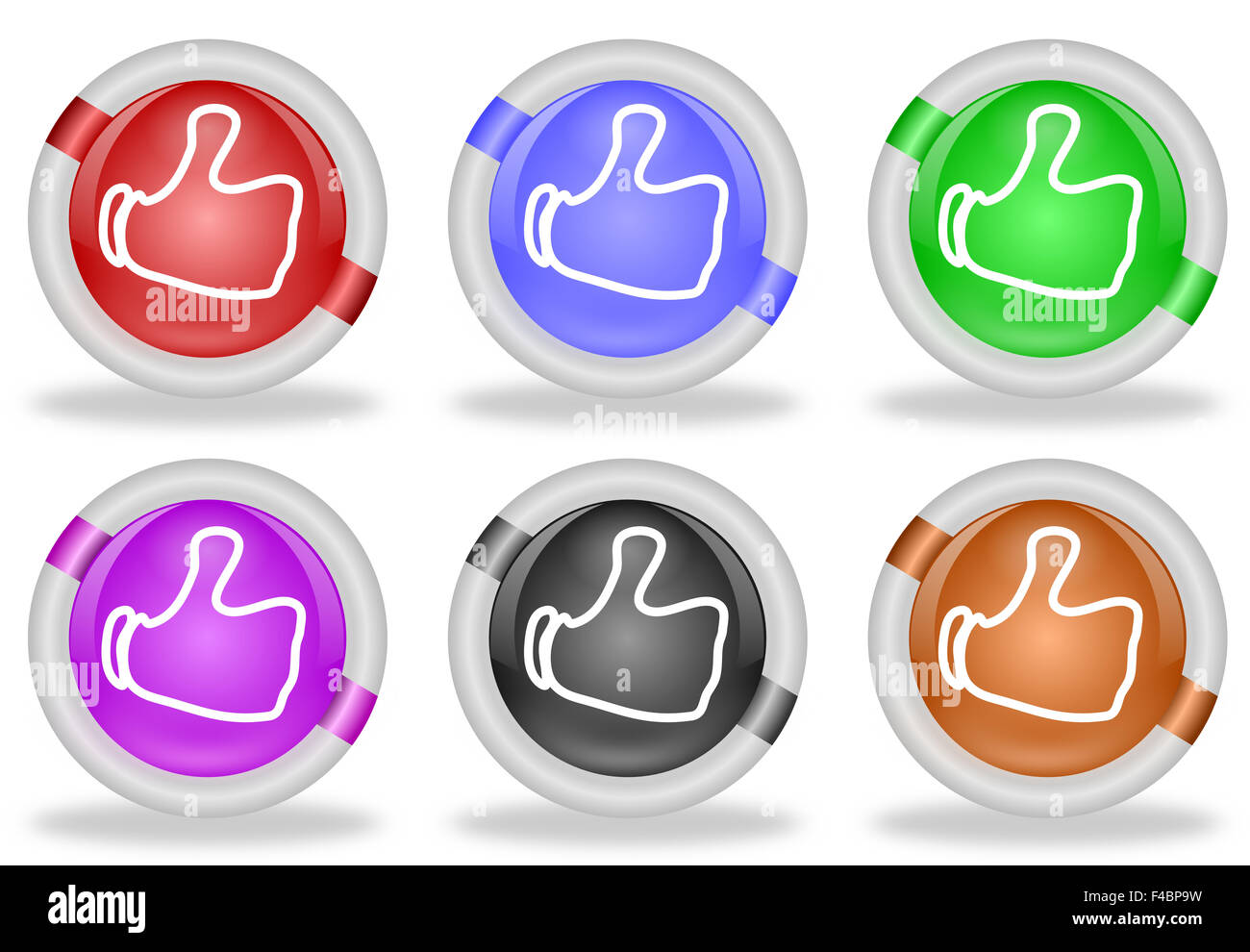 Thumbs up icon green hi-res stock photography and images - Alamy