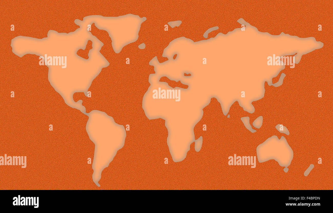 World Map Stencil Stock Photo - Alamy