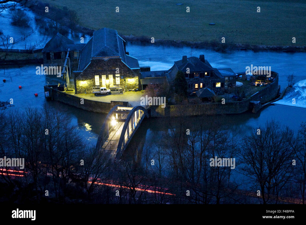 Ruhr valley in the twilight, Witten, Germany Stock Photo - Alamy