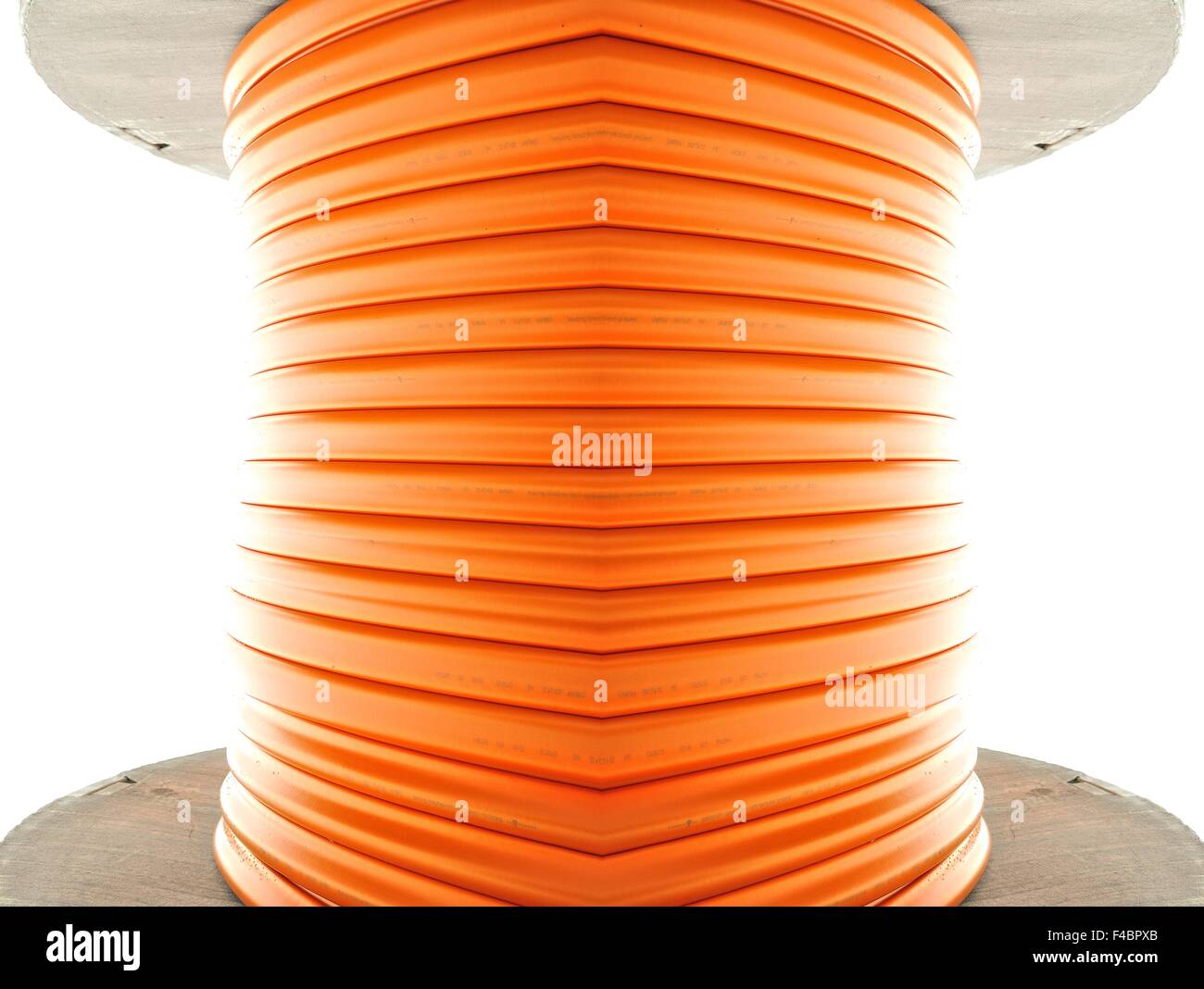 vertical format fiber optic cable drum Stock Photo - Alamy