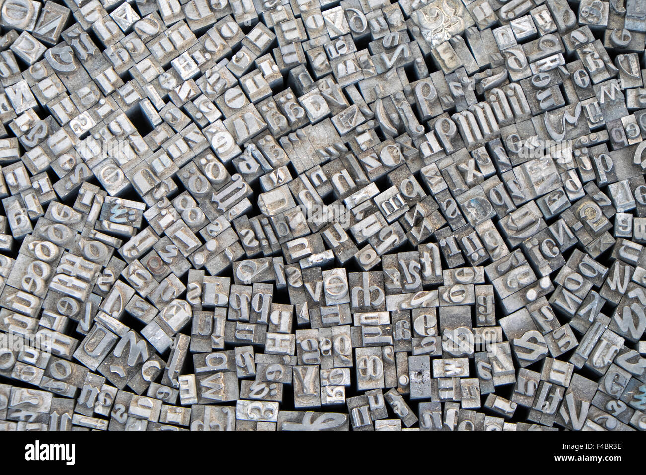 Old typography letters Stock Photo - Alamy