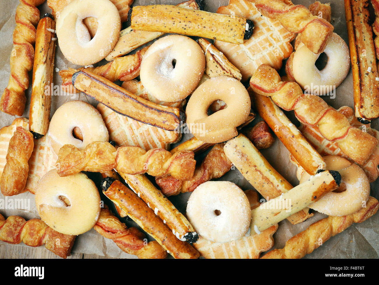 Group of sweet tasty cookies Stock Photo - Alamy