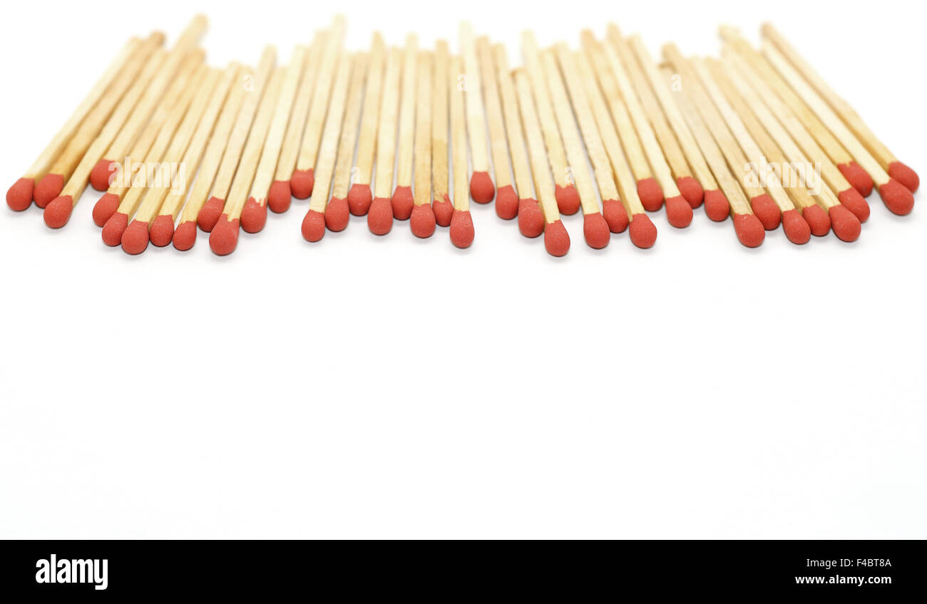 matchstick isolated on white background Stock Photo - Alamy