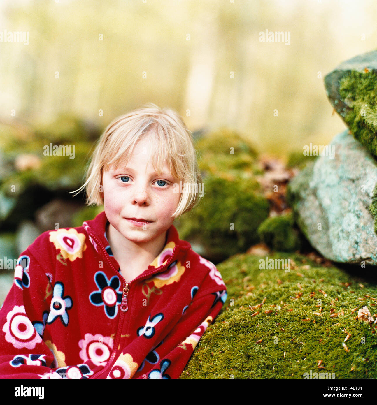 children only color image girls moss one person only outdoors portrait ...