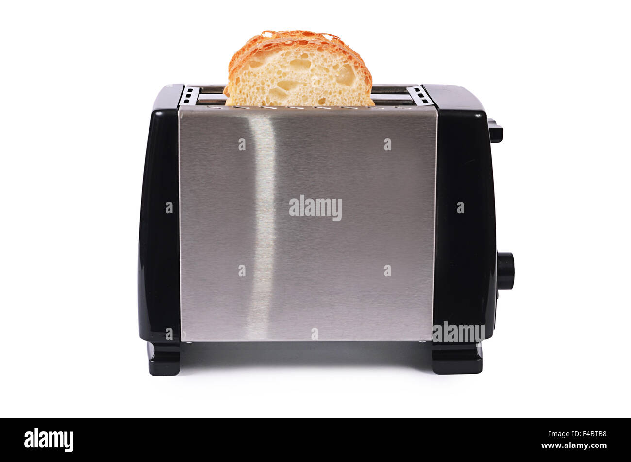 silver toaster isolated on white background Stock Photo - Alamy