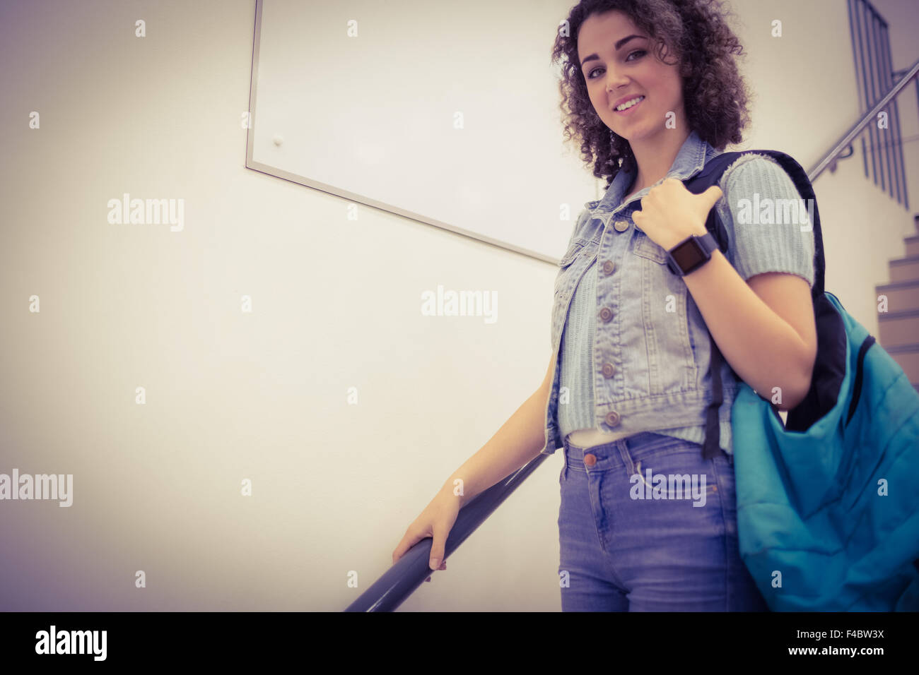 Student stairs hi-res stock photography and images - Alamy