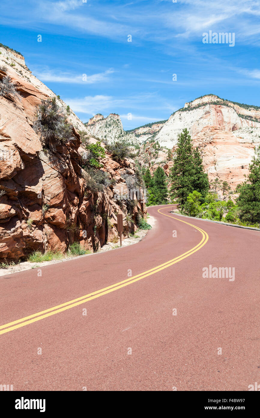 Road in Zion Stock Photo - Alamy