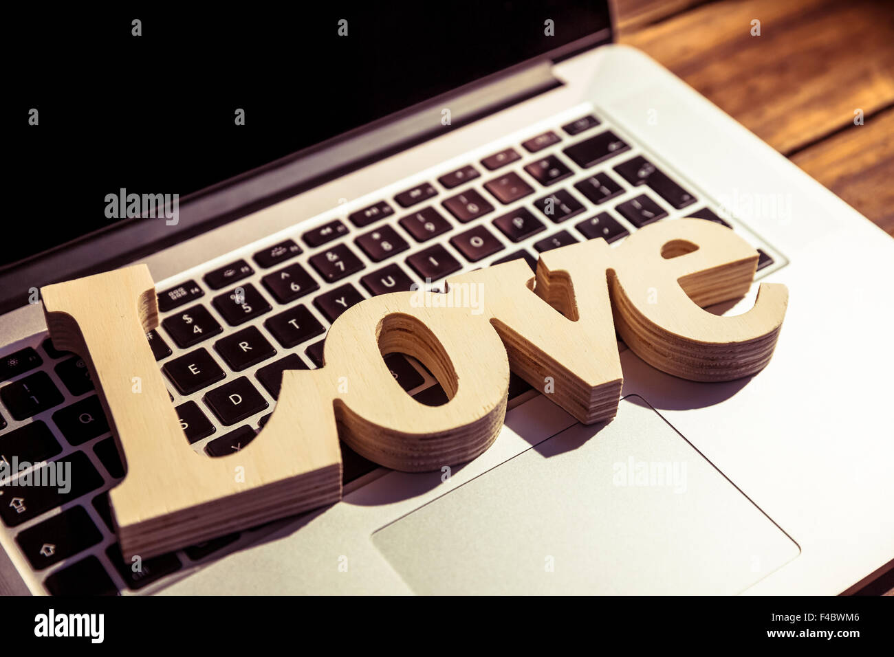 Laptop and love hi-res stock photography and images - Alamy