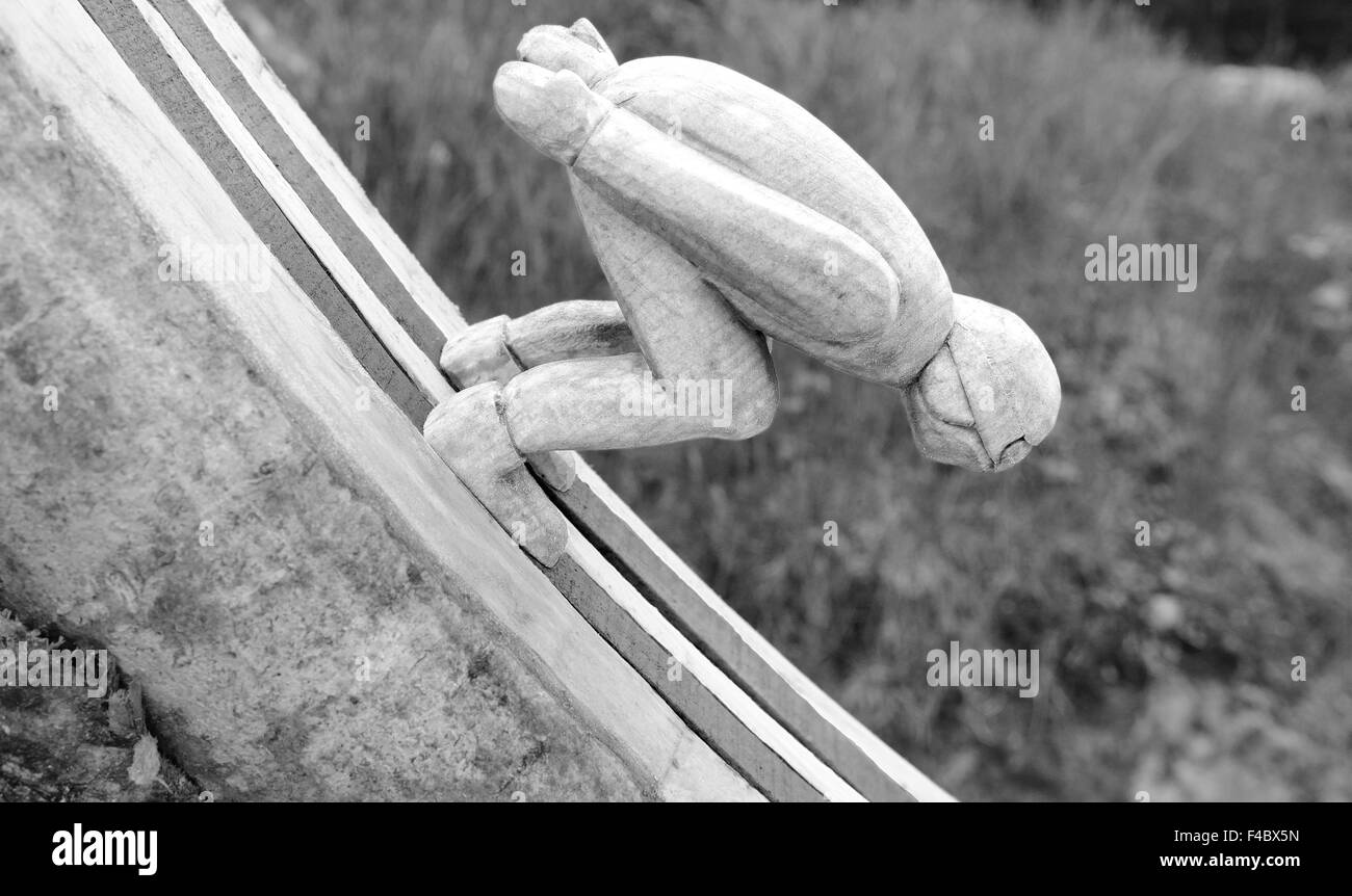 Ski Jumping Black and White Stock Photos & Images - Alamy