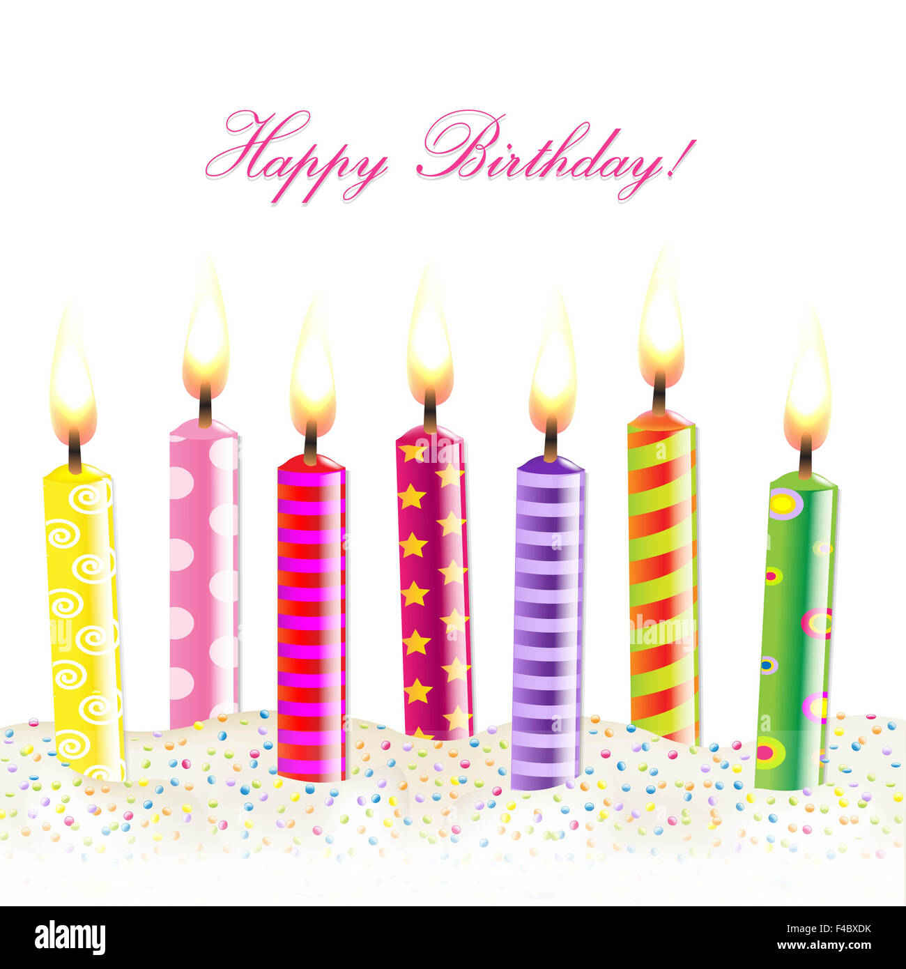 Frosted candle Cut Out Stock Images & Pictures - Alamy