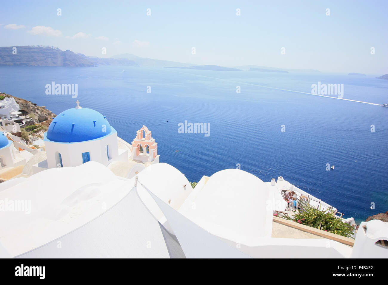 White and blue Santorini Stock Photo - Alamy