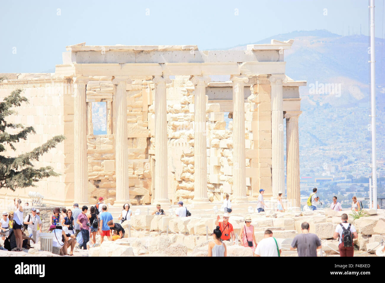 Visiting Acropolis in summer Stock Photo - Alamy