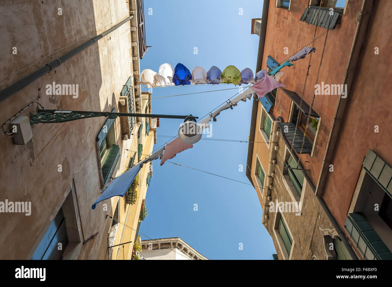 Cloth drying rope Stock Photo - Alamy