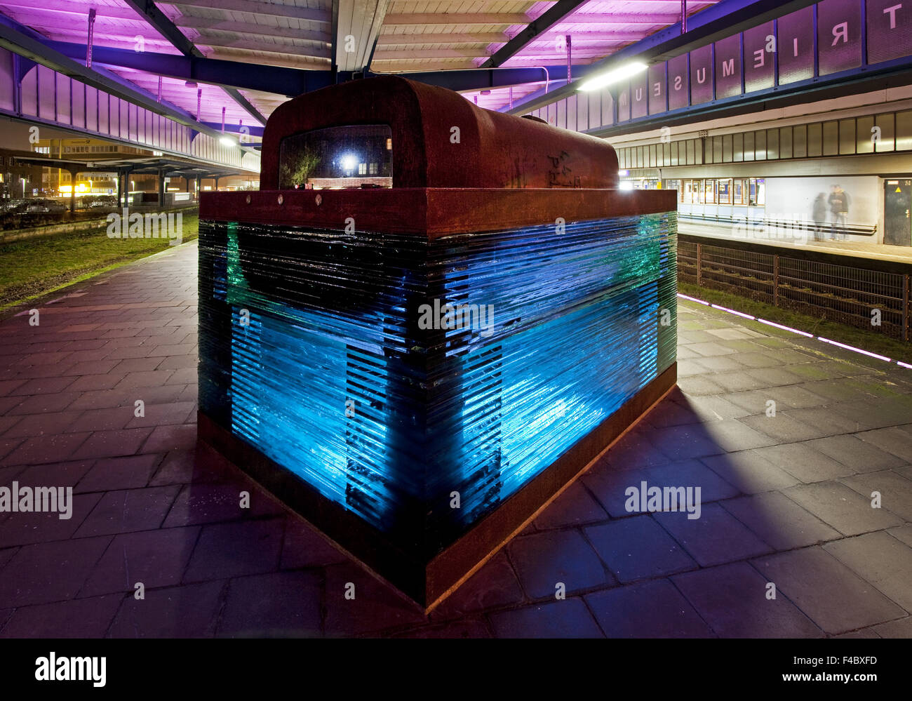 Museum station platform Oberhausen, Germany Stock Photo - Alamy