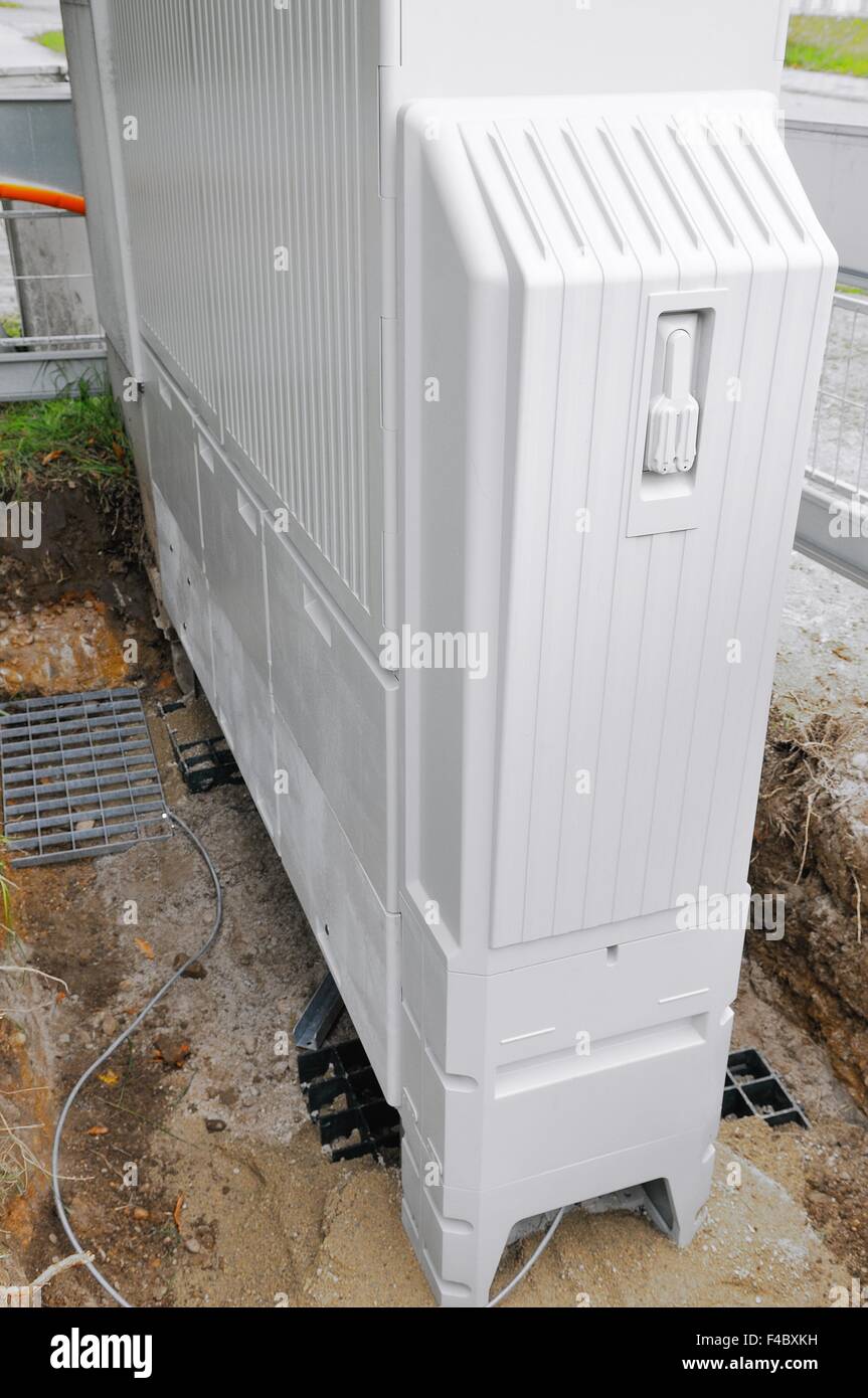 Distribution box for fiber optic cable Stock Photo - Alamy