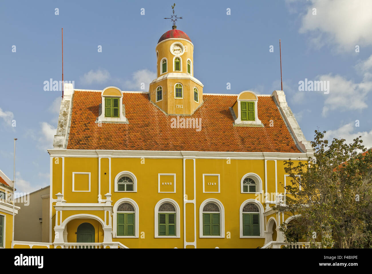 United Protestant Church Willemstad Curacao Stock Photo - Alamy