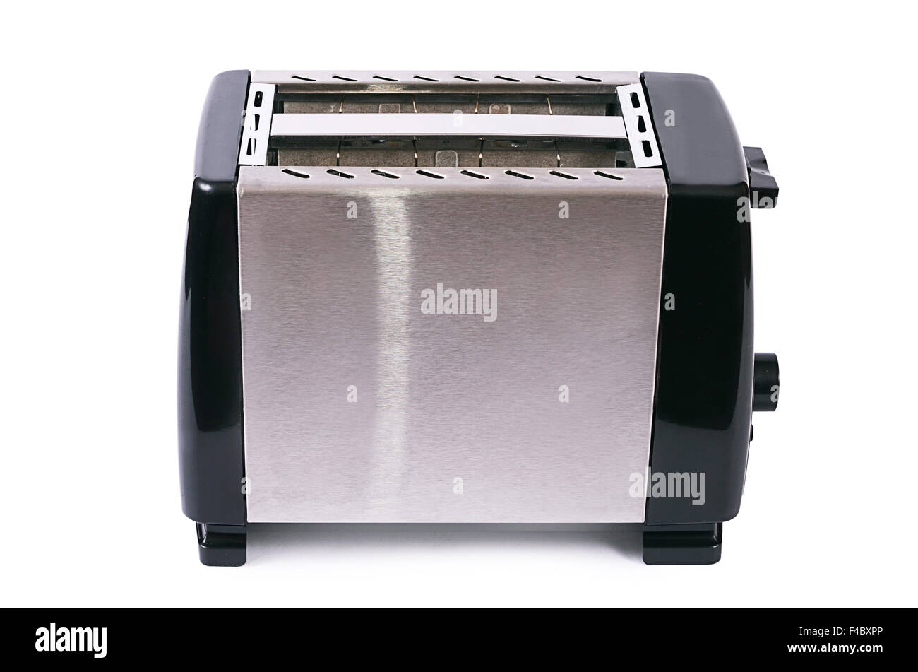 silver toaster isolated on white background Stock Photo - Alamy