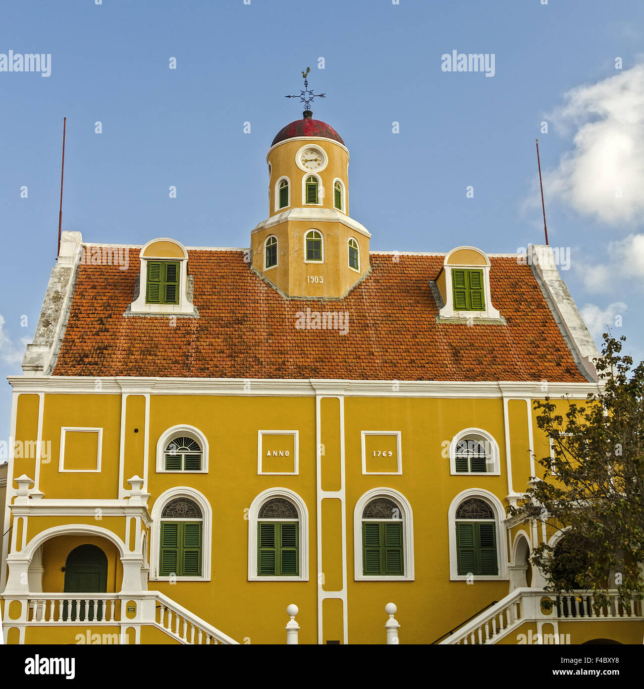 United Protestant Church Willemstad Curacao Stock Photo - Alamy