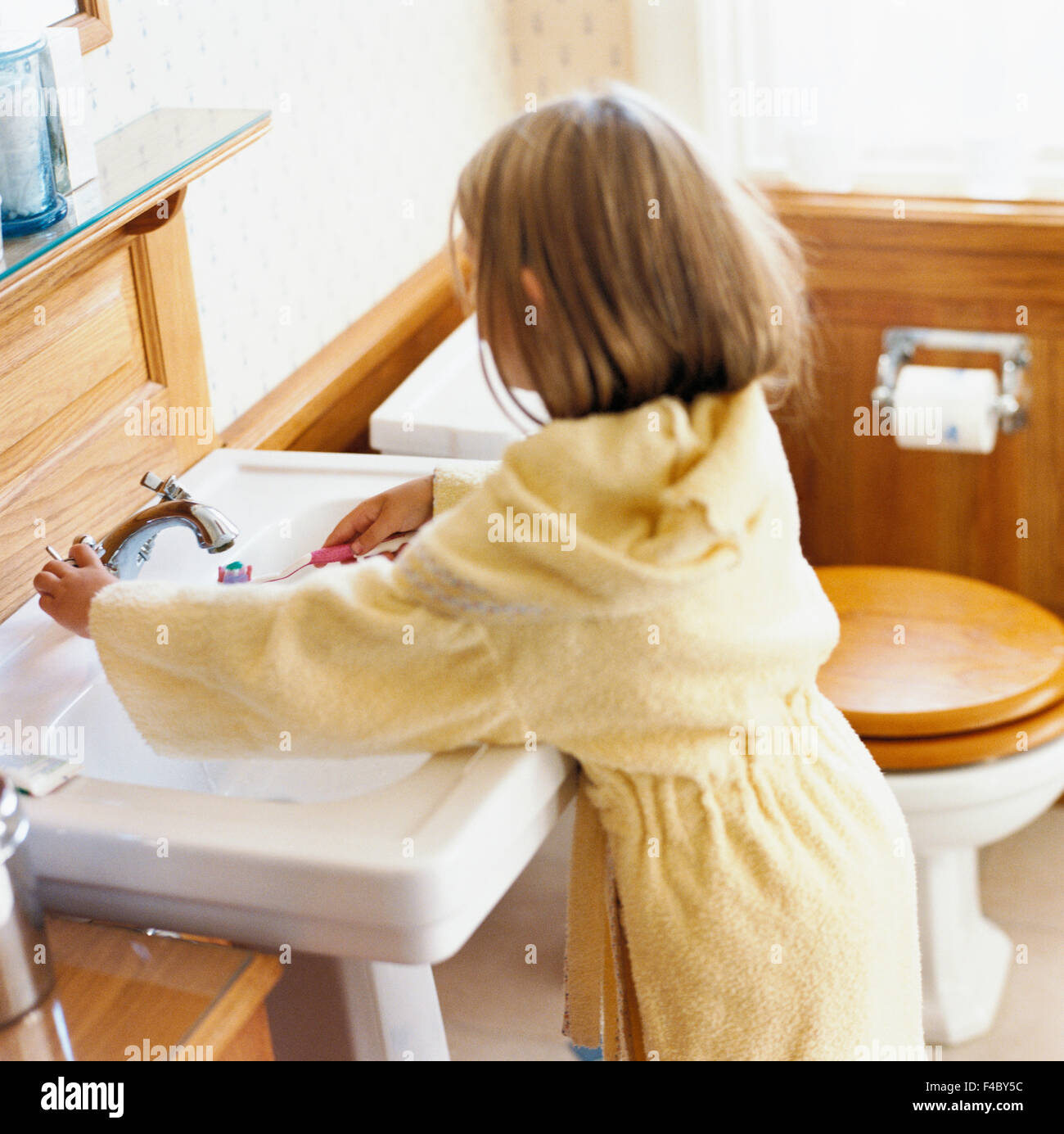 bathroom children only color image dental care domestic life elementary ...