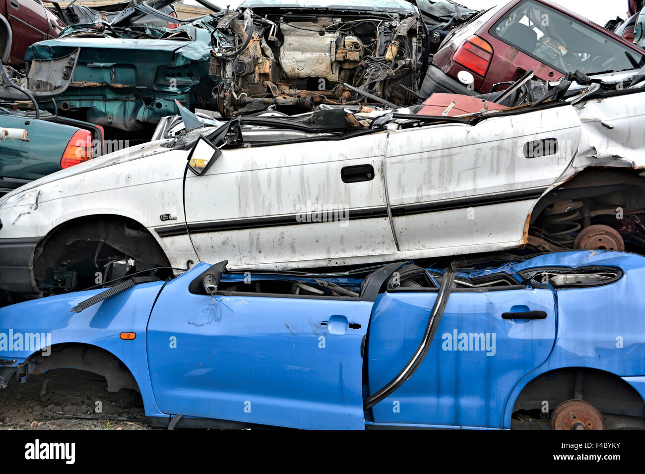 Scrap metal compactor hi-res stock photography and images - Alamy