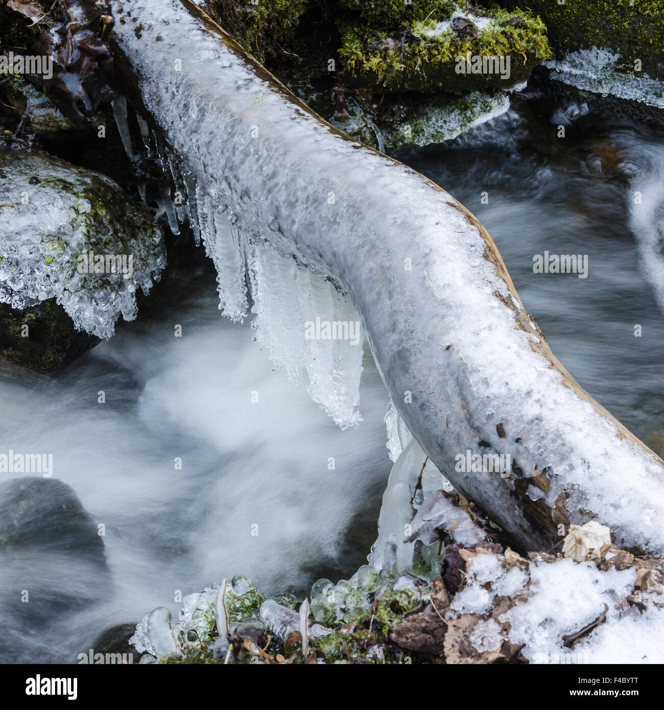 Abstract of frozen water on river hi-res stock photography and images ...