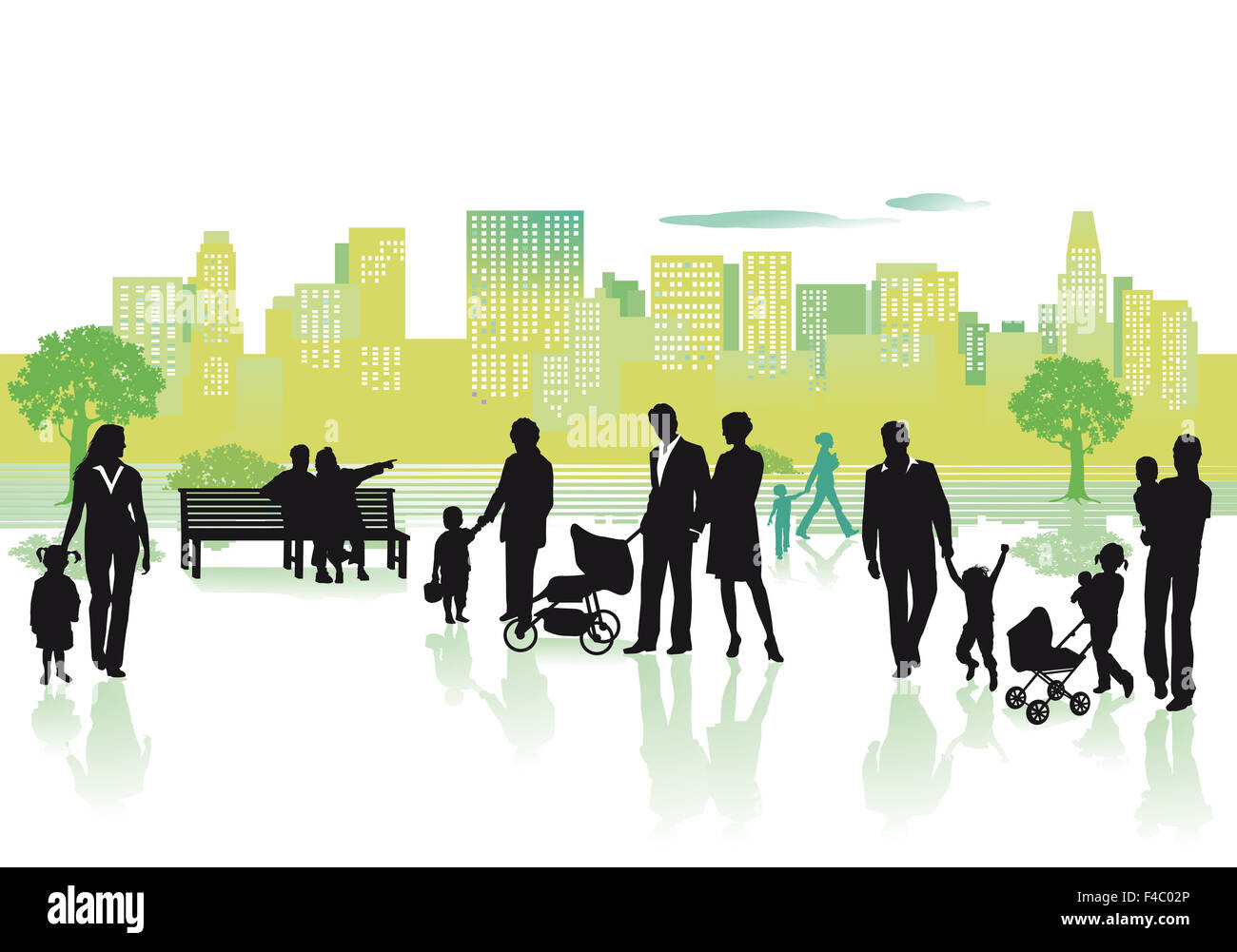 People in the city Stock Photo - Alamy